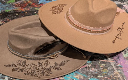 Roswell CVB | Custom Hat Burning & Embellishing