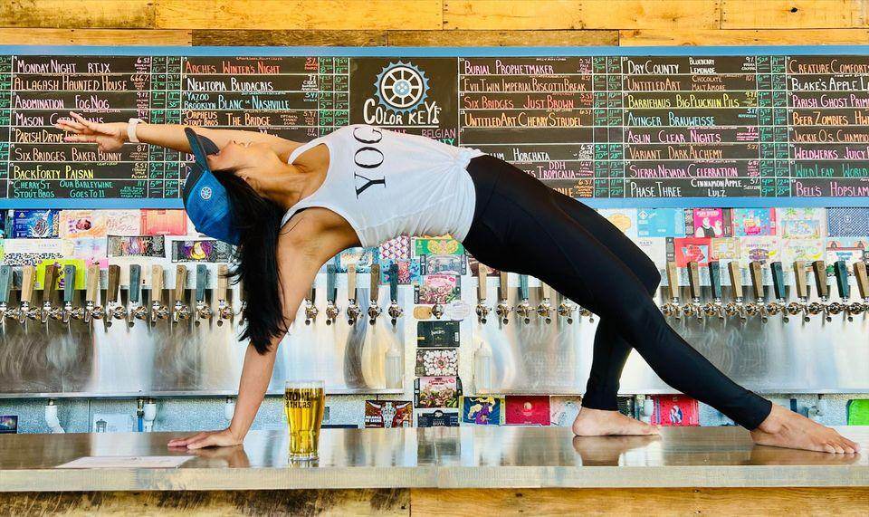 Roswell CVB | Sip n Stretch Saturday Yoga